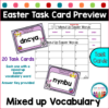 Easter Vocabulary Task Cards - Stop and Smell the Crayons