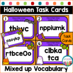 Halloween Vocabulary Task Cards - Stop and Smell the Crayons