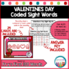 Valentines Day Secret Code Sight Word Task Cards - Stop and Smell the ...