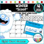 Winter Sight Word Scoot - Stop and Smell the Crayons
