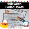 Halloween Coded Jokes Literacy Center - Stop and Smell the Crayons