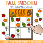 Sudoku Fall Puzzles - Stop and Smell the Crayons