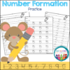 Number Formation Practice Worksheets - Stop and Smell the Crayons
