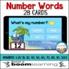 Number Words 1-20 Boom Cards - Stop and Smell the Crayons