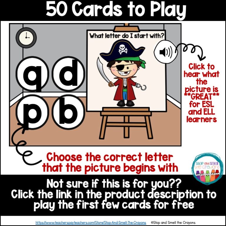 Beginning Sounds Boom Cards - Stop and Smell the Crayons