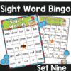 Dolch Sight Word Bingo Set 9 - Stop and Smell the Crayons