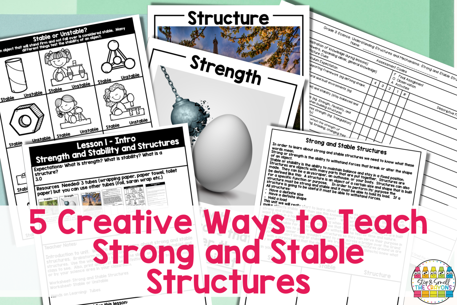 5 Creative Ways to Teach Strong and Stable Structures - Stop and Smell ...