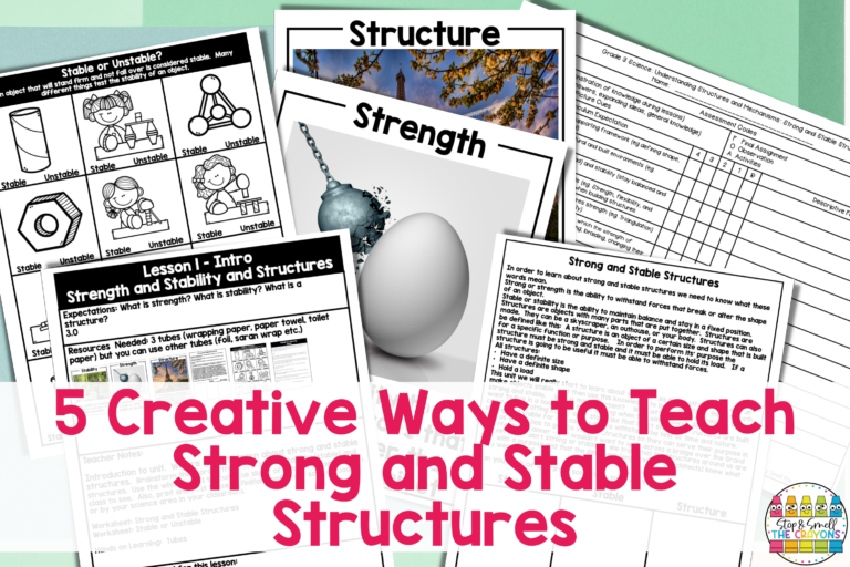 5 Creative Ways to Teach Strong and Stable Structures - Stop and Smell ...