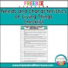 Fun Ways to Teach Needs and Characteristics of Living Things