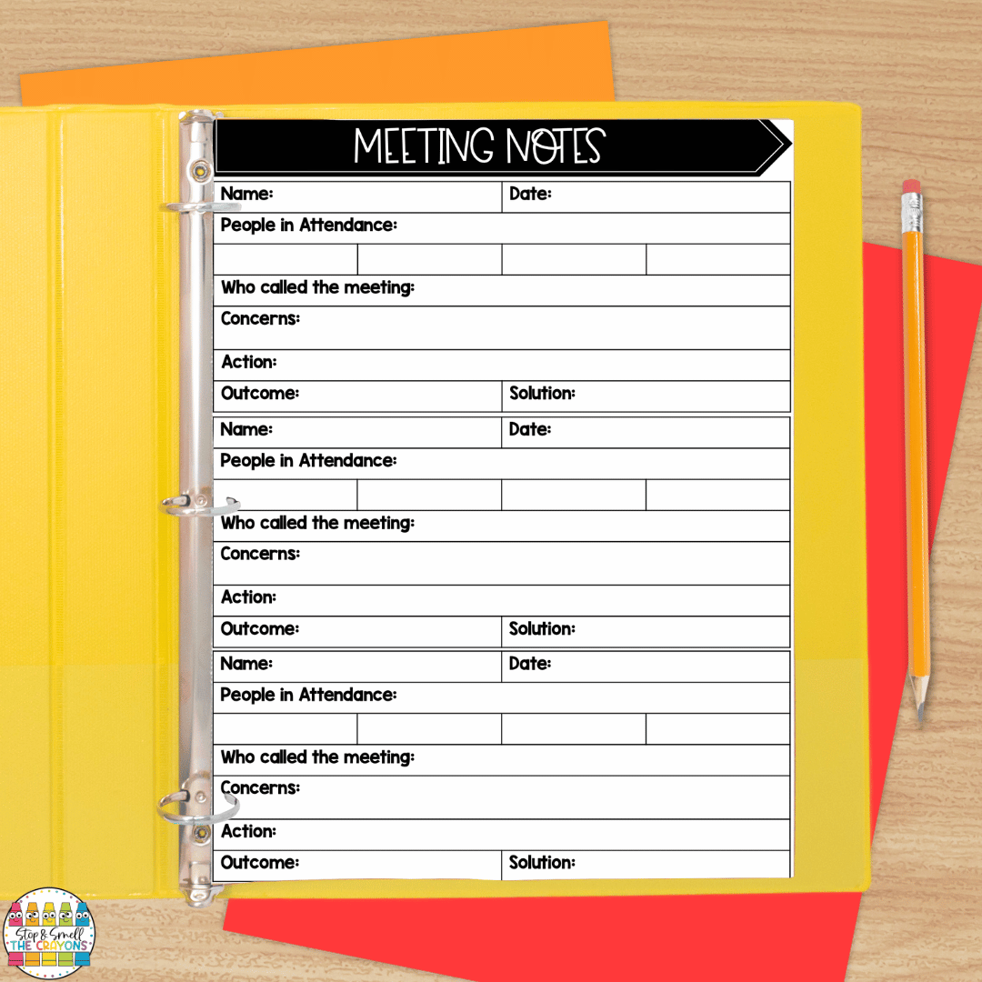 All In One Teacher Binder to Keep Yourself Organized - Stop and Smell ...