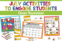 July Activities to Engage Students Over Summer - Stop and Smell the Crayons