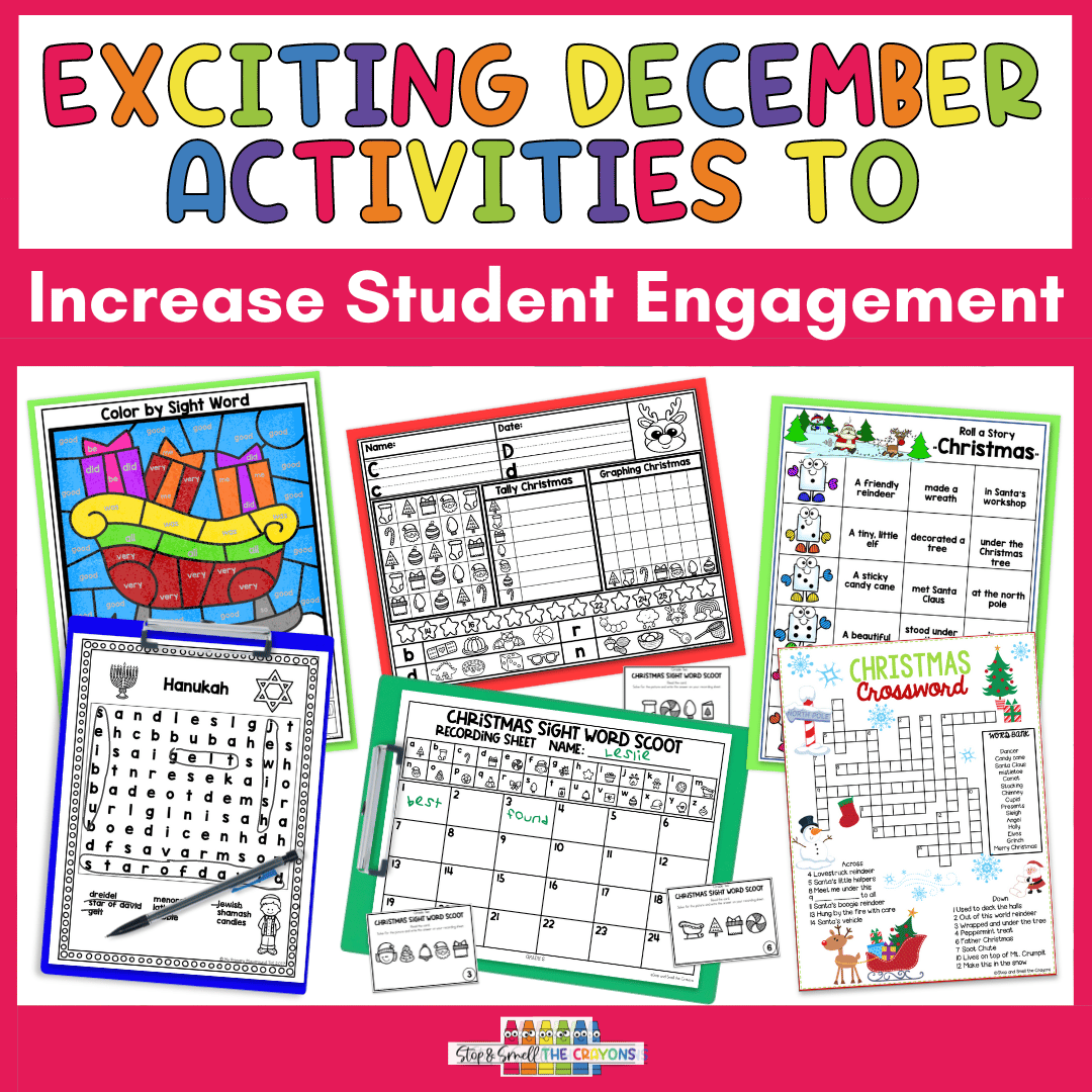 Exciting December Activities to Increase Student Engagement - Stop and ...